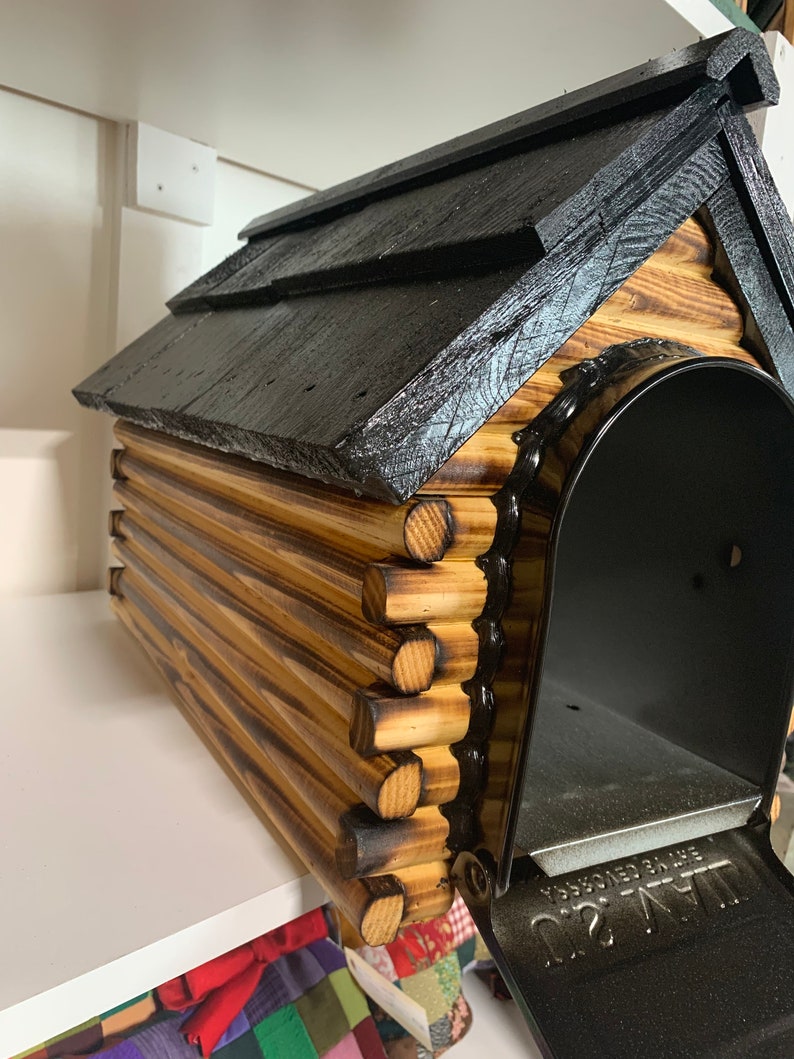 Log Cabin Mailbox Cabin Mailbox Custom Mailbox Unique - Etsy