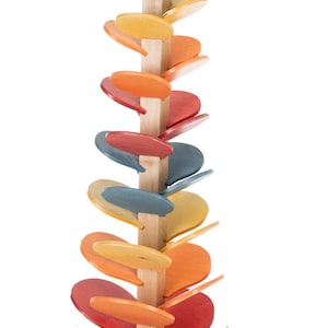 Amish Made Wooden Marble Tree, Marble Tree, Marble Toys, Marble Chase ...