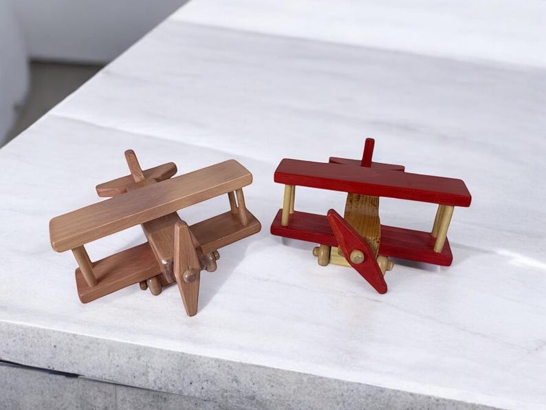 Airplane Toy, Small Airplane, Hand Crafted Wood Toy, Toy Airplane ...