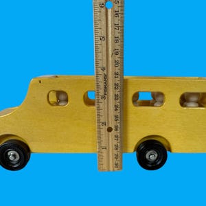 Small Yellow Wooden School Bus, School Bus, Wooden School Bus, Toy ...