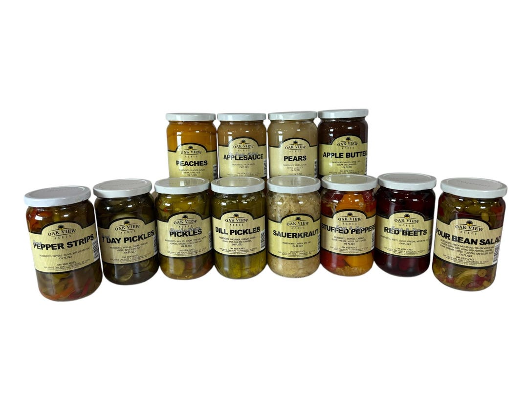 Amish Canned Goods Homemade Amish Made Products - Etsy