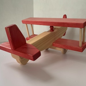 Amish Made Wooden Airplane, Large Airplane, Hand Crafted Wood Toy ...