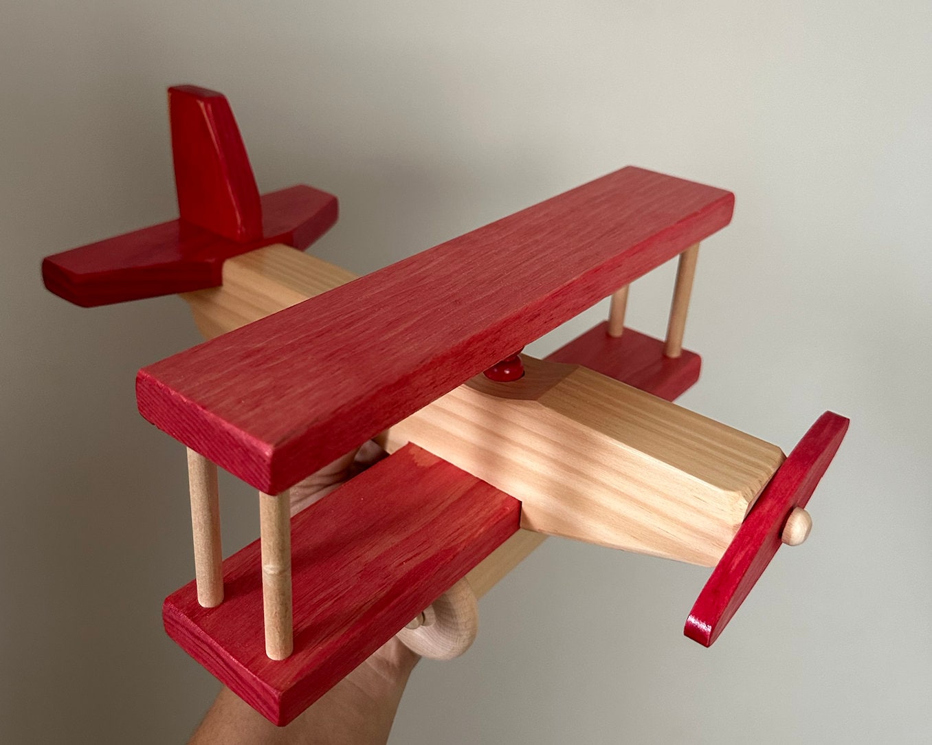 Amish Made Wooden Airplane, Large Airplane, Hand Crafted Wood Toy ...