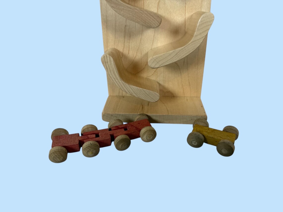 Mini Car Roller, Mini Flip Track, Race Car, Wooden Toys, Racing Games ...