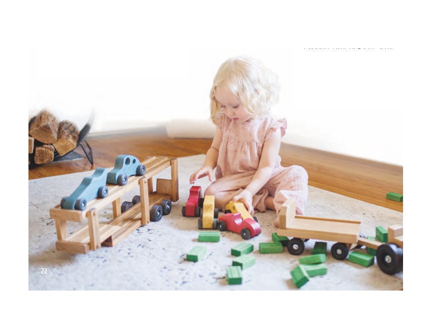 Planes , Trains and Cars Gift Set, Wooden Train Set, Train,wooden Cars ...