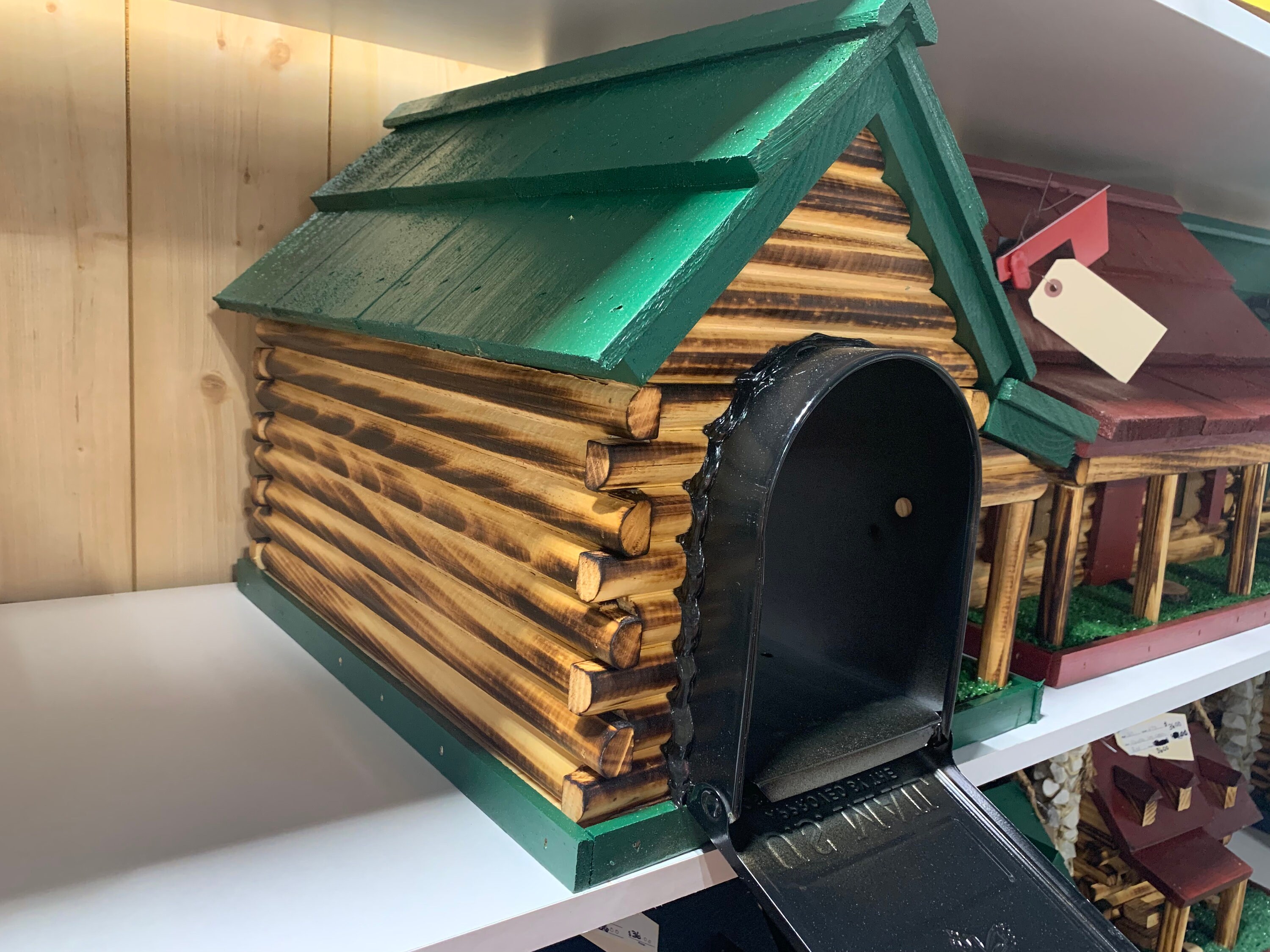 Log Cabin Mailbox, Custom Mailbox, Cabin Mailbox, Wood Mailbox, Mailbox ...