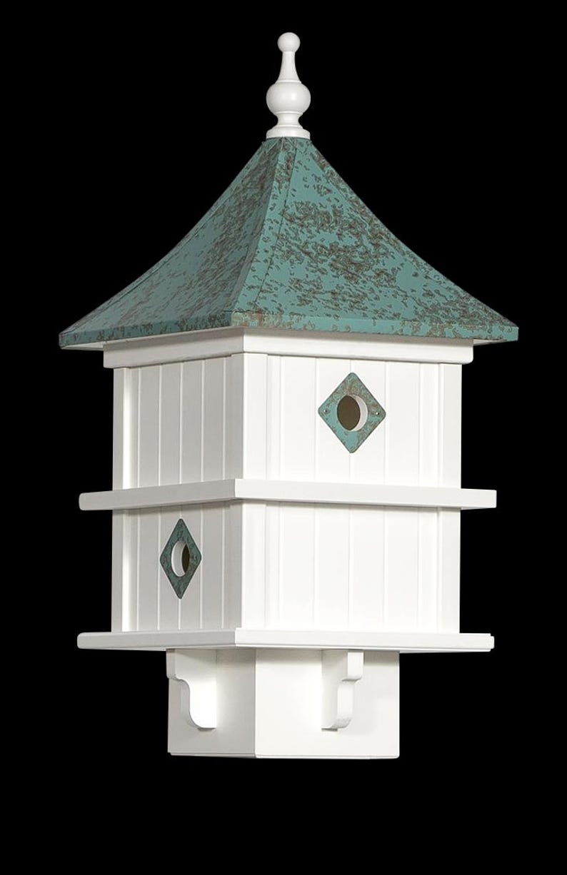 Bird House, Birdhouse, Copper Roof Bird House, Birdhouse, Unique Bird ...