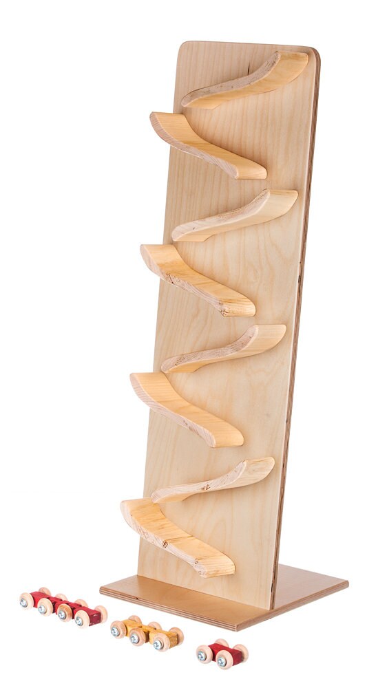 LARGE Race Car Game Roller Wooden Toy Amish Made - Etsy