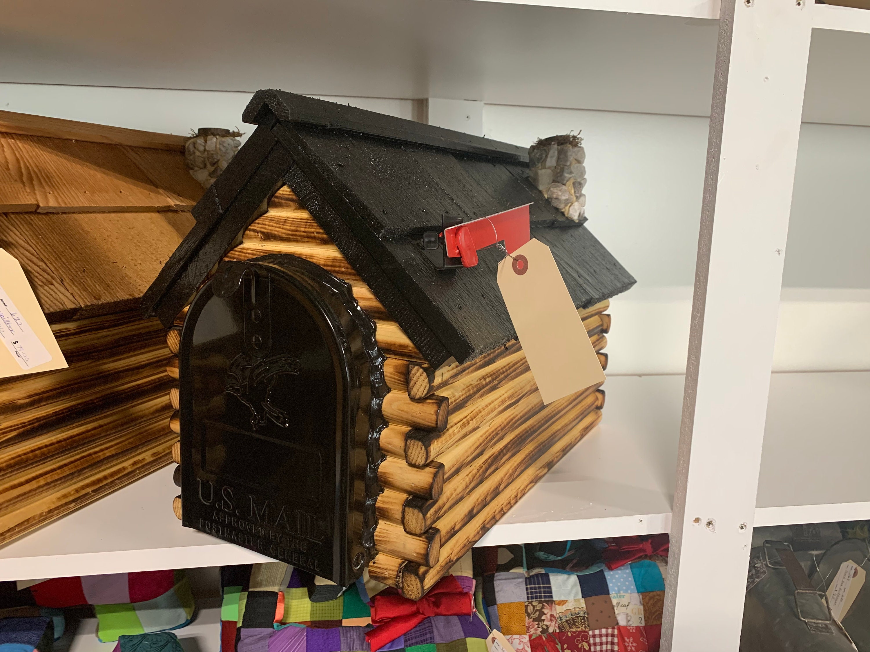 Log Cabin Mailbox Cabin Mailbox Custom Mailbox Unique - Etsy