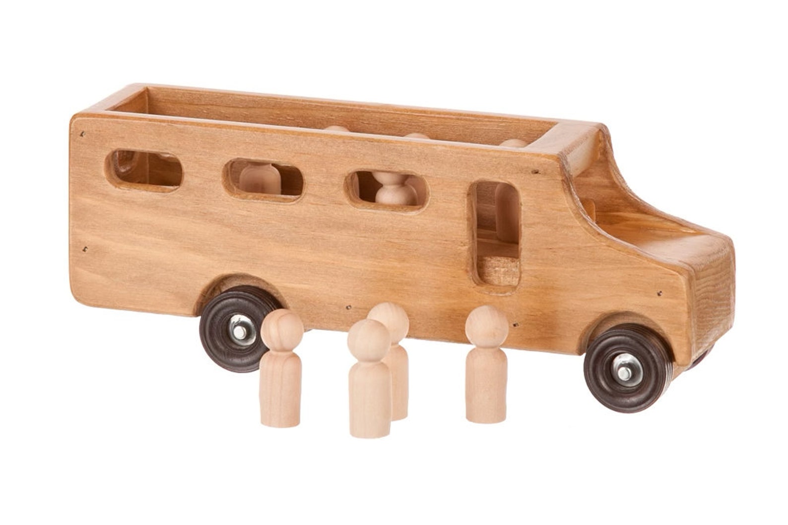 Small Yellow Wooden School Bus, School Bus, Wooden School Bus, Toy ...
