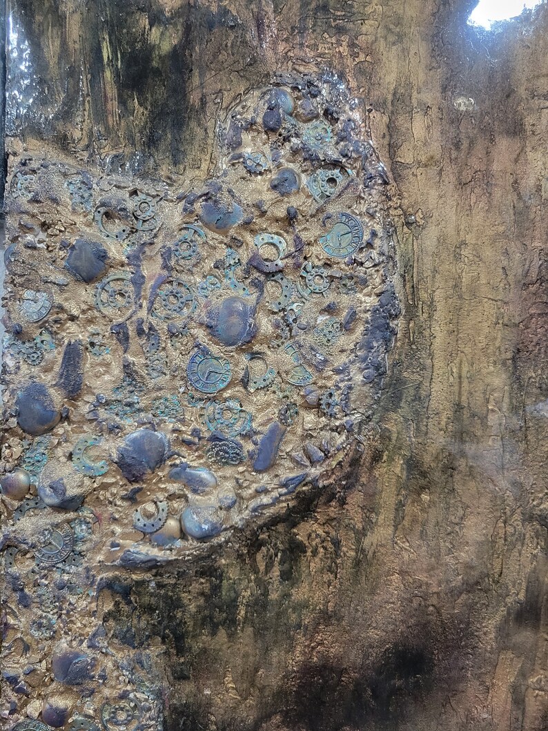 Steampunk Canvas- Rust Path - Etsy