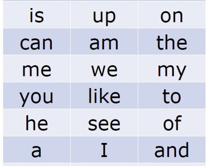 25 Beginner Sight Words - Etsy