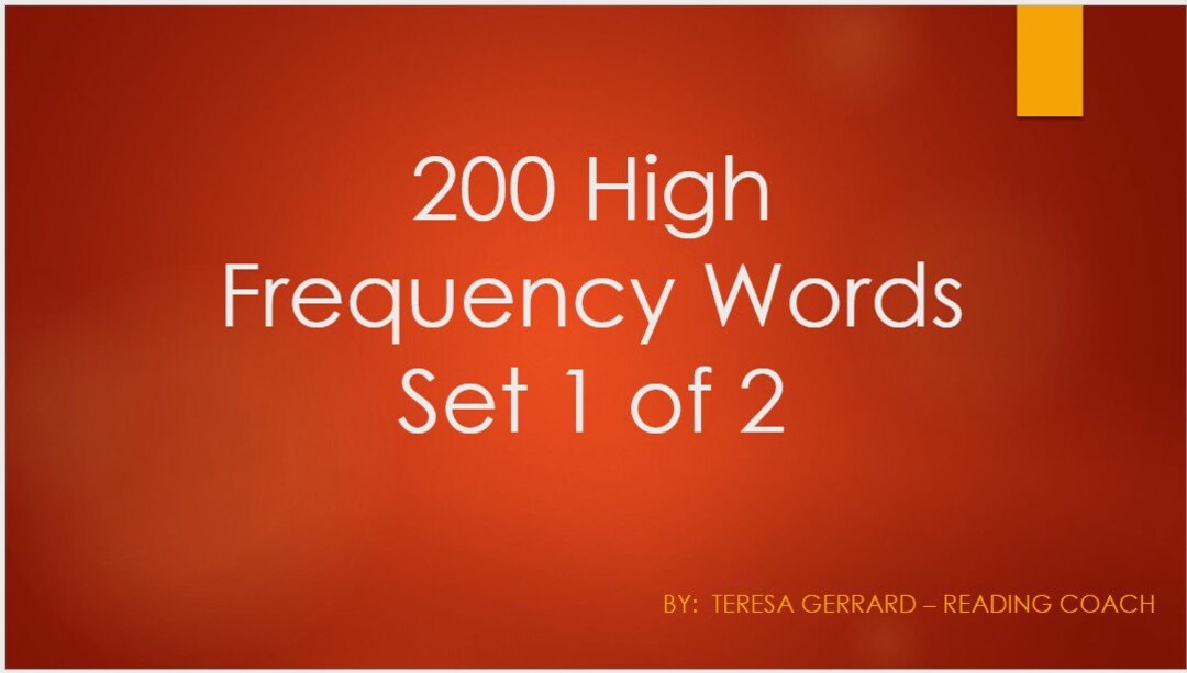 200 High Frequency Words for 2nd Grade+ (set 1 of 2) - Etsy