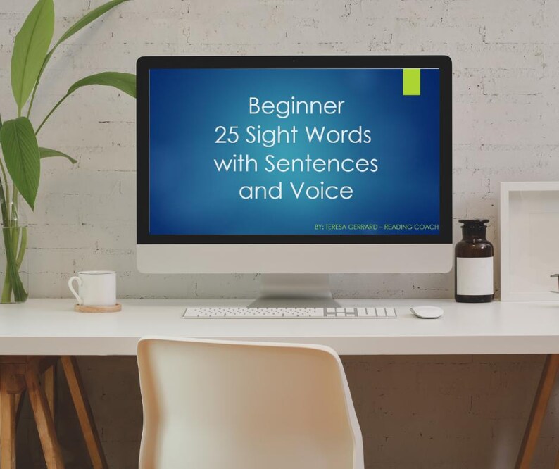 25 Sight Words PPT With Sentences and Voice -- 4 Yrs. Old ...