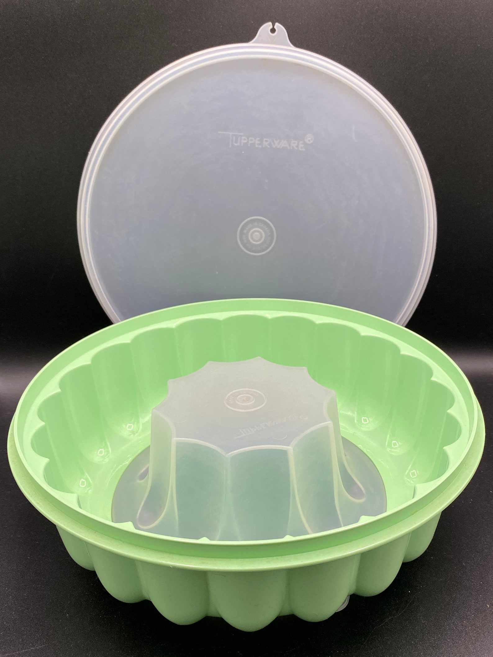 Tupperware 3 Pc Jelly Mold, , Mint Green and Clear Plastic.1201-1/1202 ...
