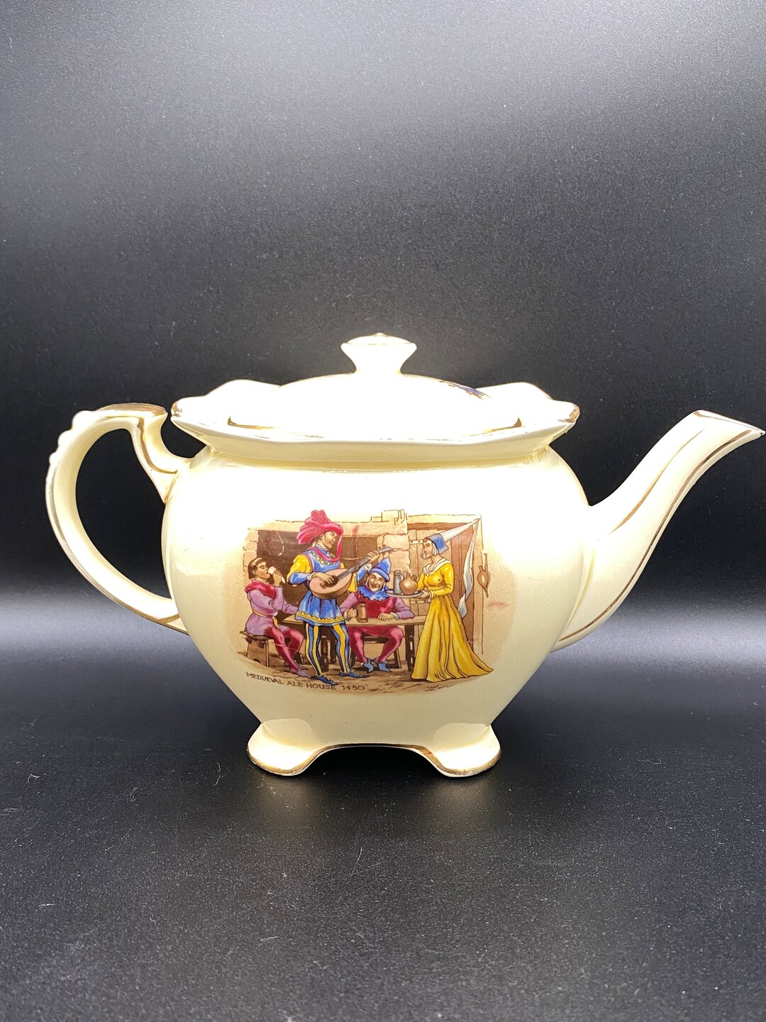 Royal Winton Grimwades Teapot Regency Inn/medieval Alehouse, Cream ...