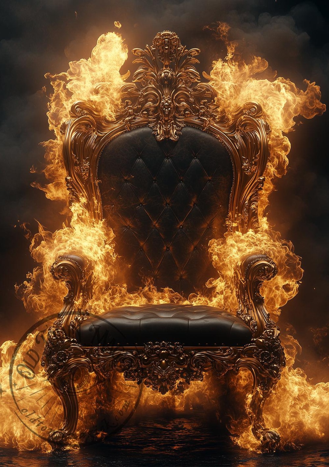 Throne on Fire - Etsy