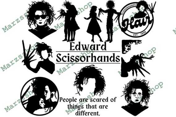 11 Piece SVG and PNG Edward Scissorhands Inspired Edward Svg - Etsy