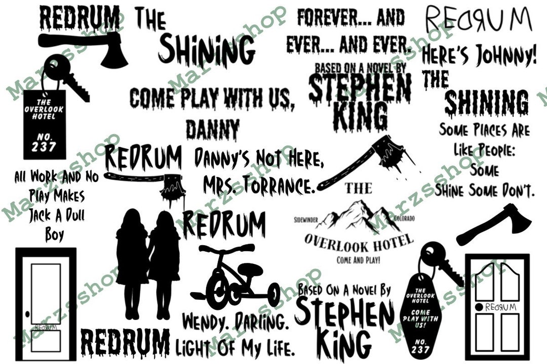 25 Piece SVG and PNG Bundle the Shining Inspired Redrum Svg - Etsy ...