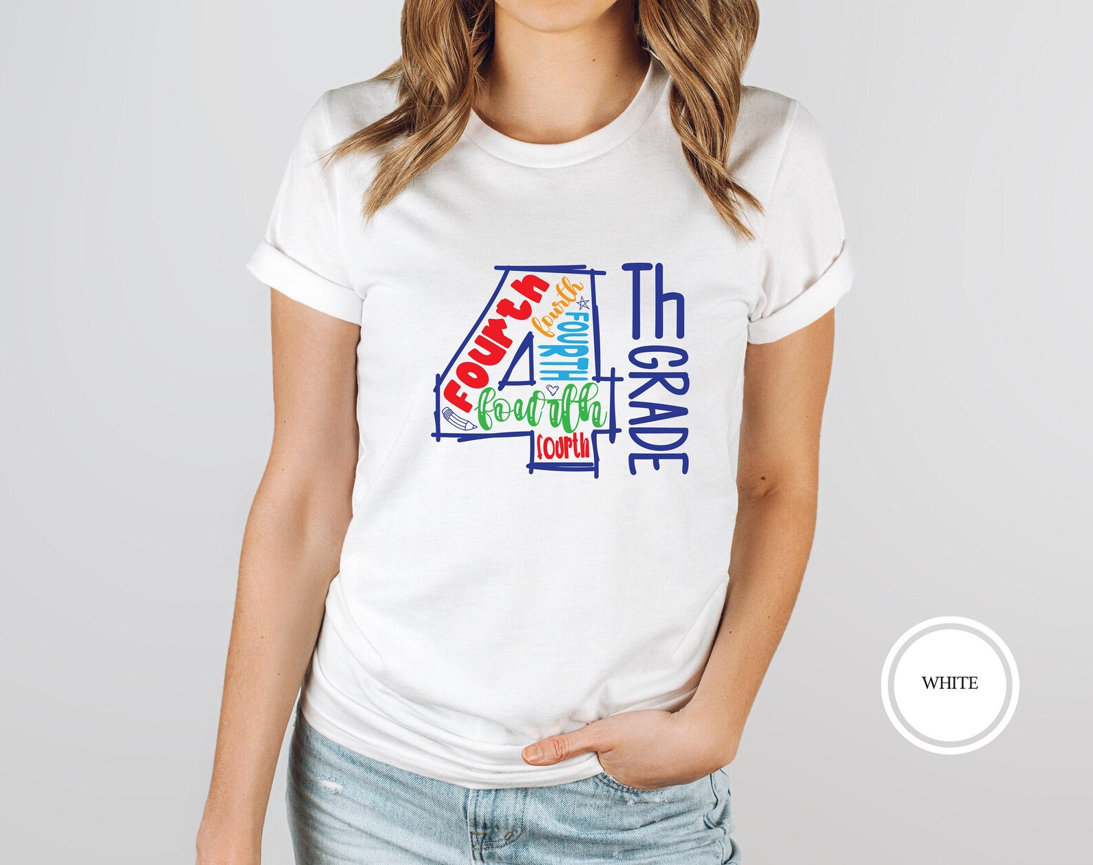 4th Grade Shirt, 4th Grader Shirt, 4th Grade Teacher Shirt, Hello ...