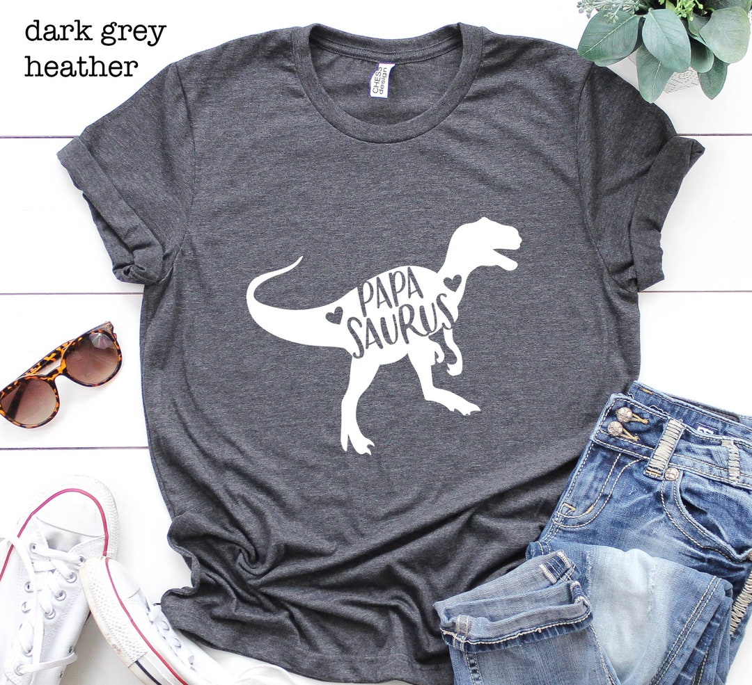 Papa Saurus Shirt, Daddy Saurus T Shirt, Papasaurus T-shirt, Dad ...