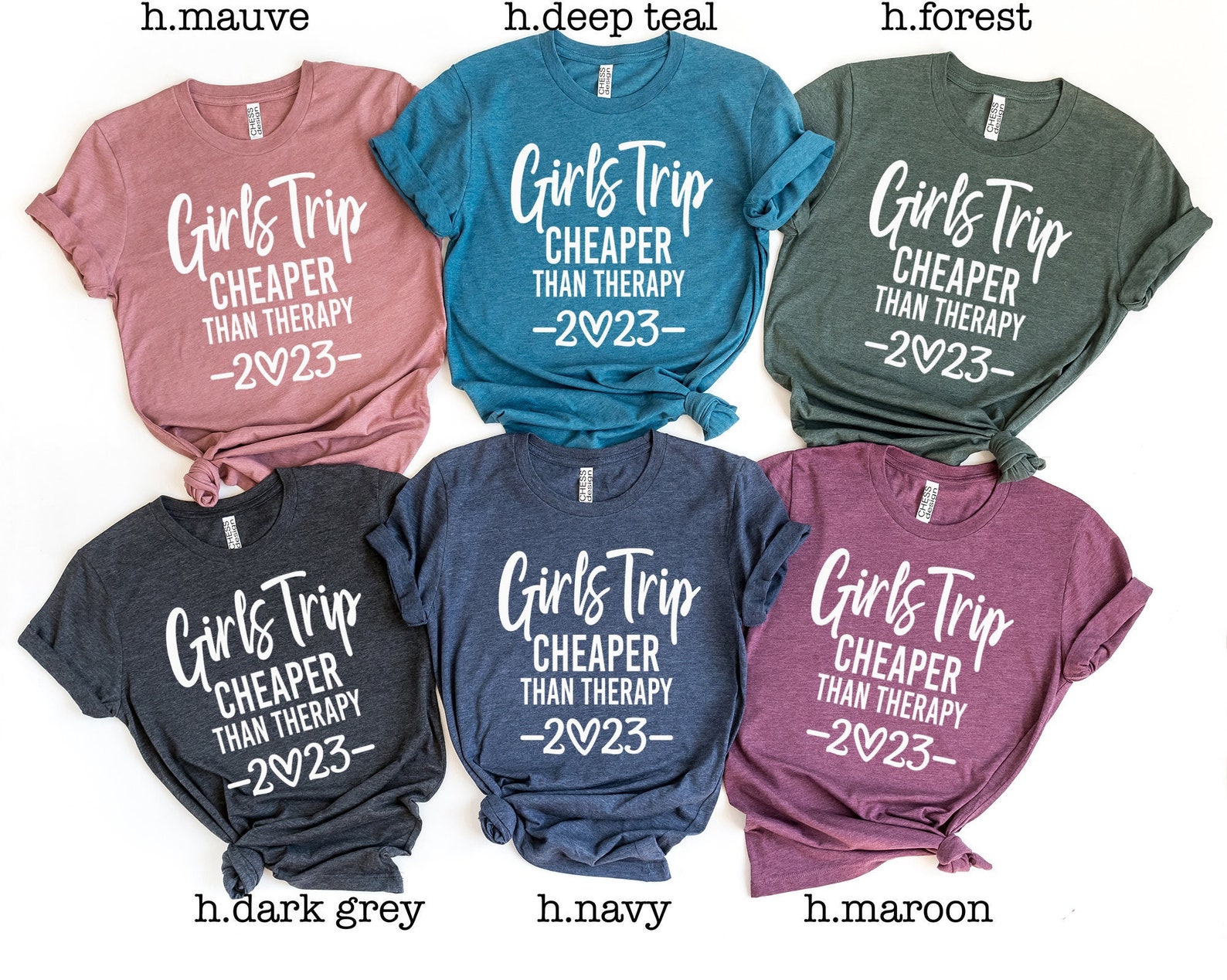 Girls Trip Shirts Cheaper Than Therapy 2023 Girls Weekend - Etsy