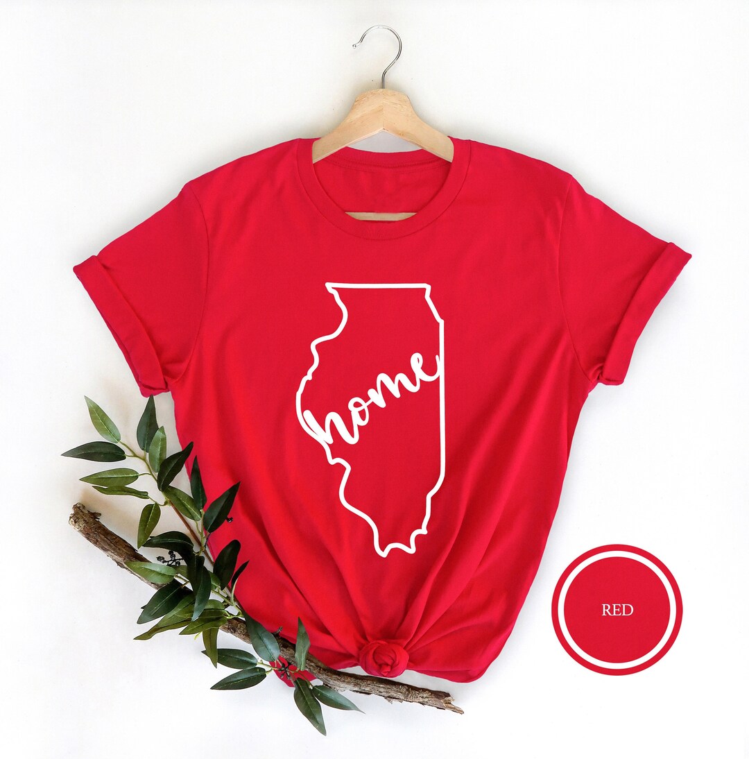 Illinois Home Shirt, State of Illinois T-shirt, Illinois Home State Tee ...