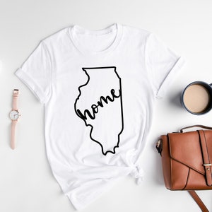 Illinois Home Shirt, State of Illinois T-shirt, Illinois Home State Tee ...