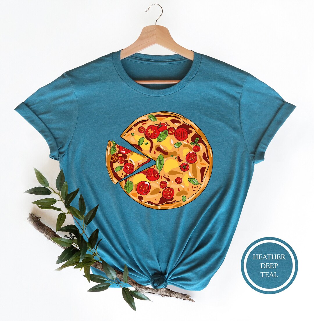 Pizza and Pizza Slice Shirt, Pizza Lover T-shirt, Sliced Pizza Tee ...