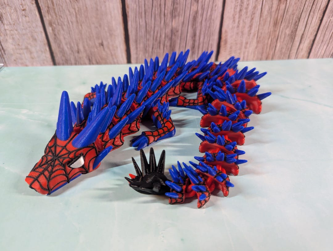 Articulated Spider-themed Dragon – Unique Collectible - Etsy