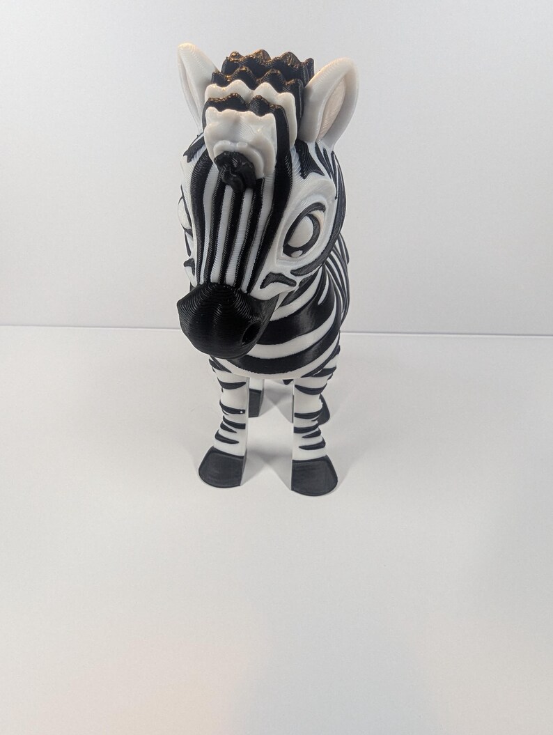 Articulated Zebra – Poseable Jungle Toy, Flexible Fidget Animal, Flexi ...