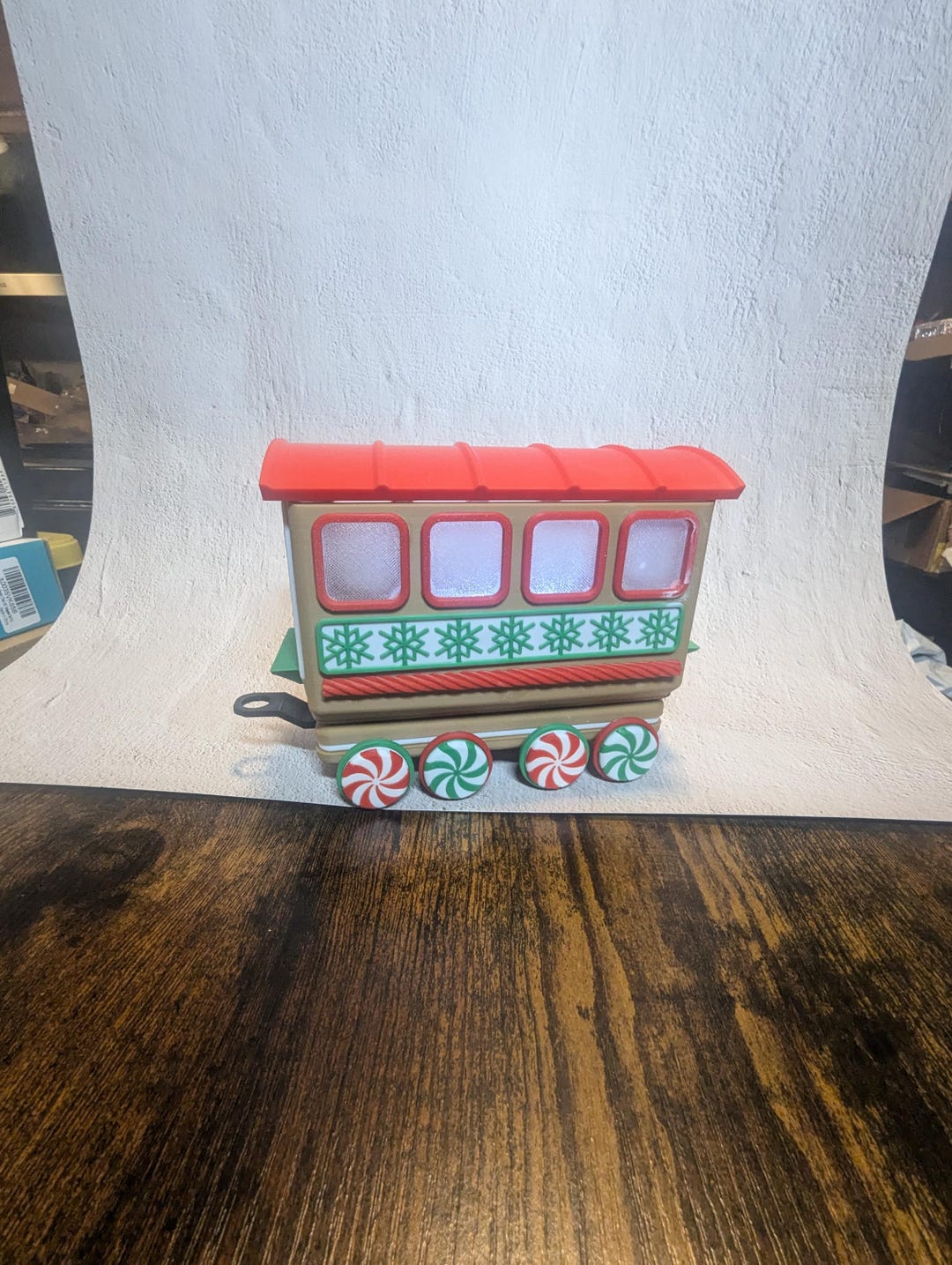 Christmas Train Passenger Car With LED Lights | Christmas Decor - Etsy