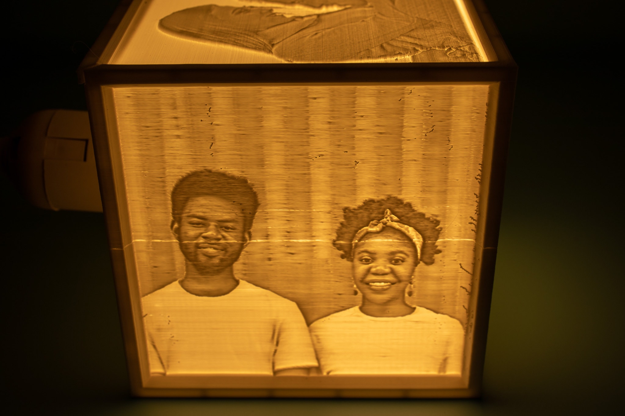 3D Printed Lithophane Light Box (customizable) - Etsy