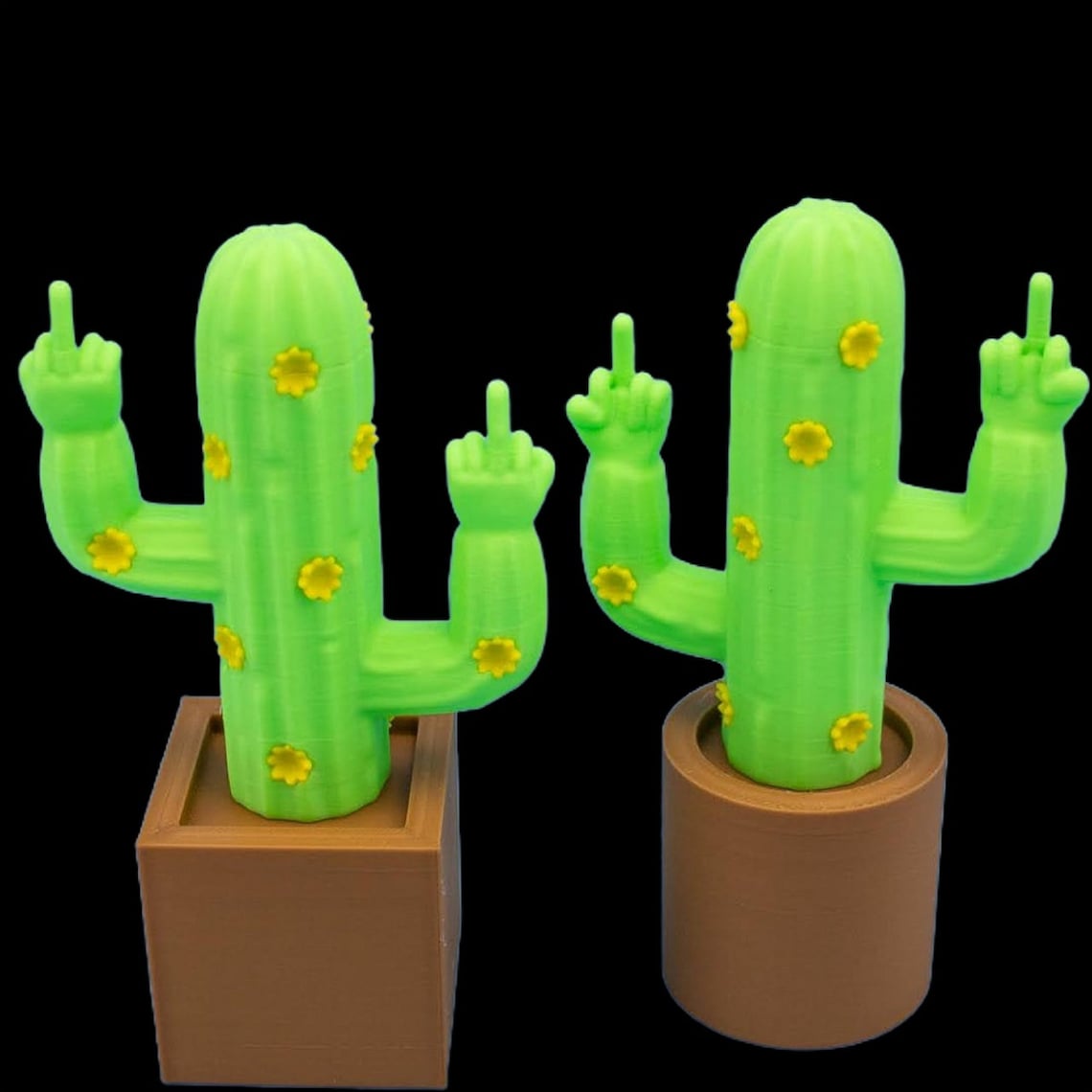 3D Printed Fucktus, Middle Finger Cactus - Etsy