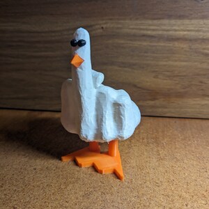 Duck You Duck, Middle Finger Duck, Printed Duck With Attitude - Hand ...