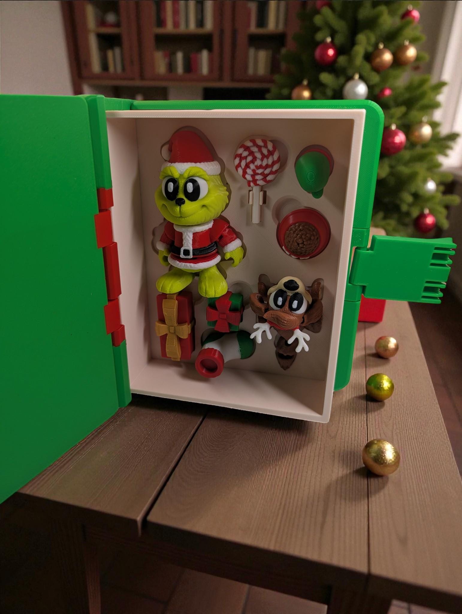 Christmas Thief 3D Printed Holiday Toy Set – Collectible Figurines in ...