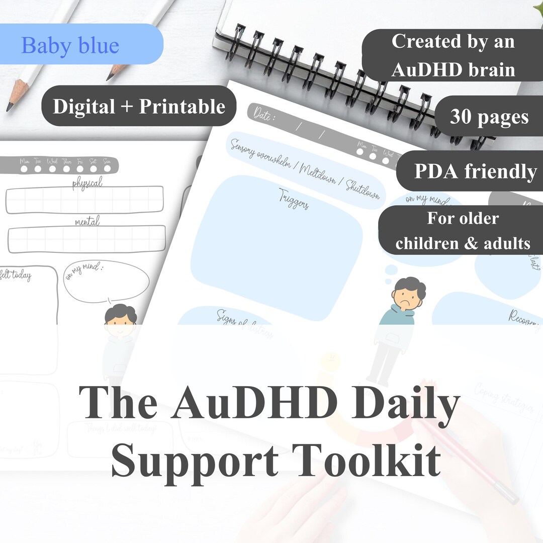 Audhd Printable Journal | Pda-friendly, Neuroaffirming (digital ...