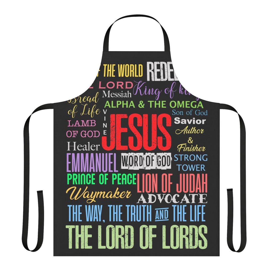 Name of Jesus Chef's Apron, Kitchen Cooking Gift, Cooking Apron ...
