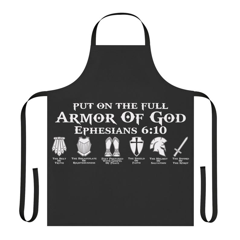 Armor of God Chef's Apron, Kitchen Cooking Gift, Cooking Apron, Kitchen ...