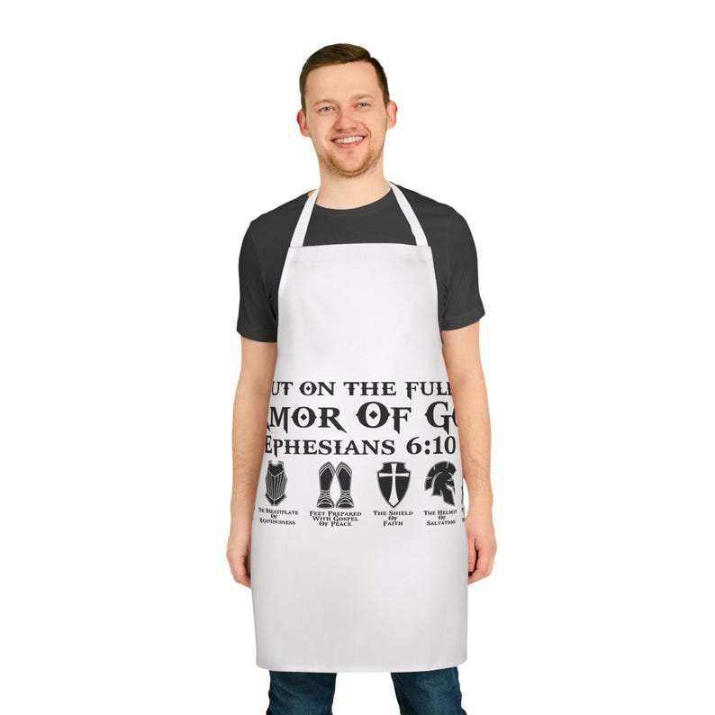 Armor of God Chef's Apron, Kitchen Cooking Gift, Cooking Apron, Kitchen ...