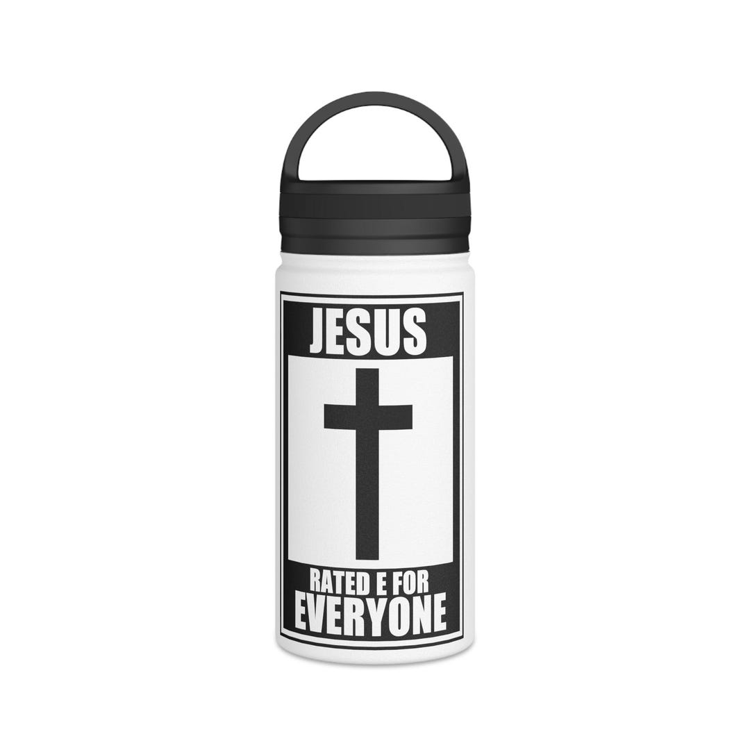 Jesus Rated E Stainless Steel Water Bottle, Handle Lid - Etsy