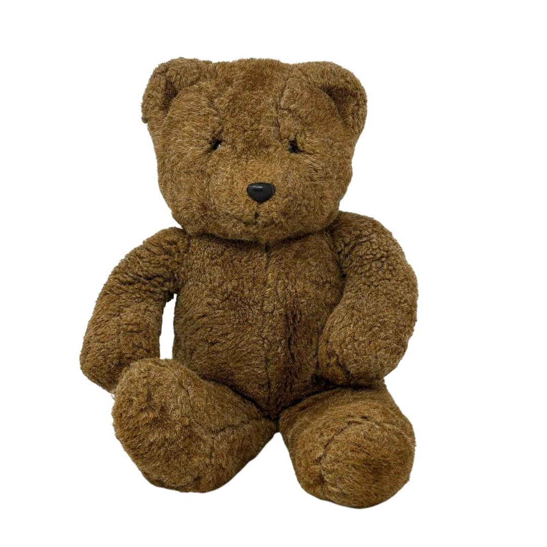 24K POLAR PUFF Ceasar Brown Teddy Bear 1987 13" Plush Mighty Star #4136 ...