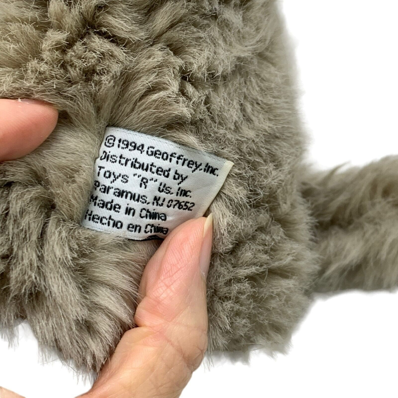 TOYS R US Elephant Hand Puppet With Sound Gray Plush VIDEO Geoffroy ...