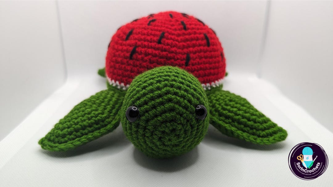 Watermelon Turtle Crochet Pattern - Etsy