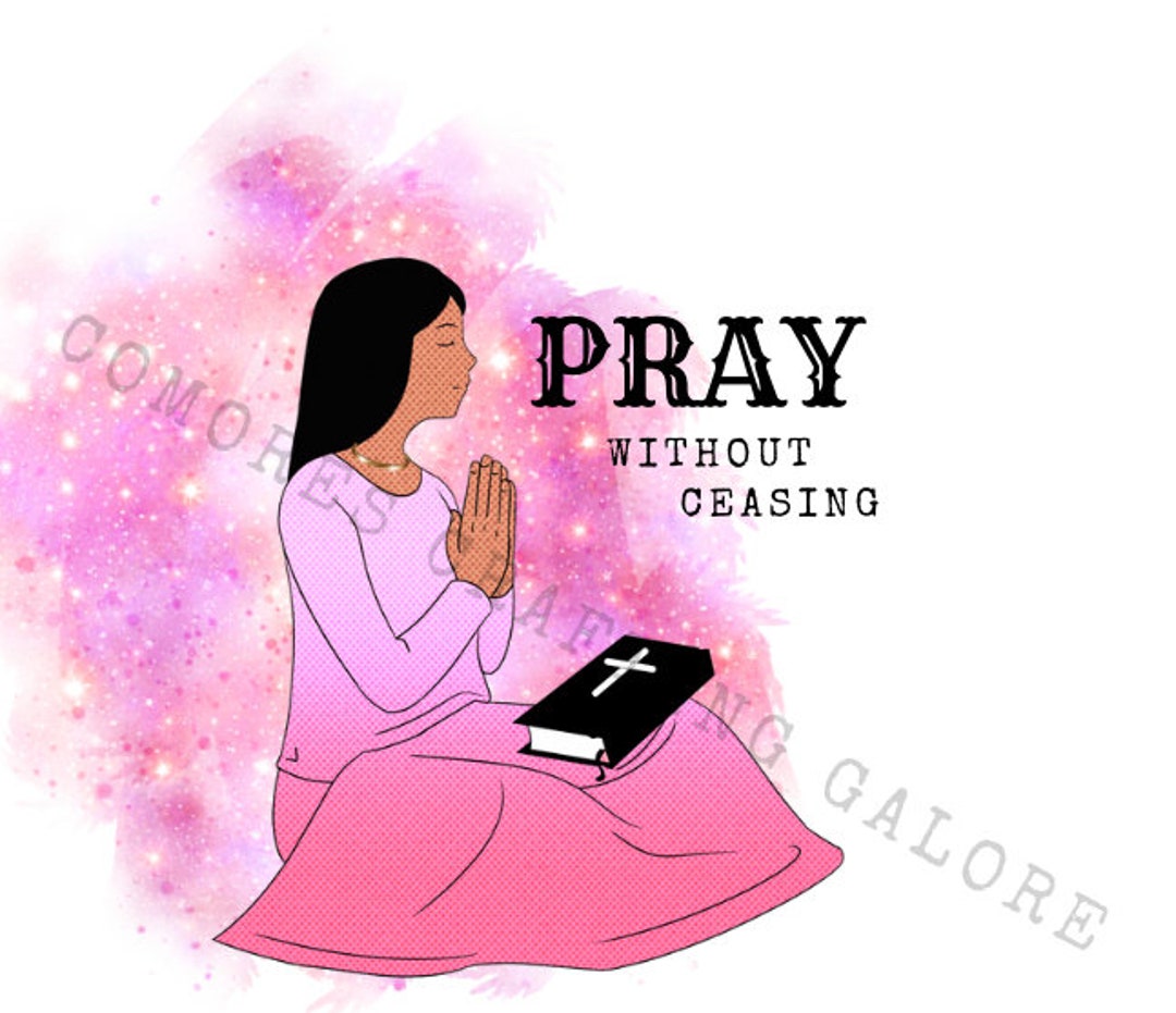 Praying Women Svg& Png Digital File - Etsy