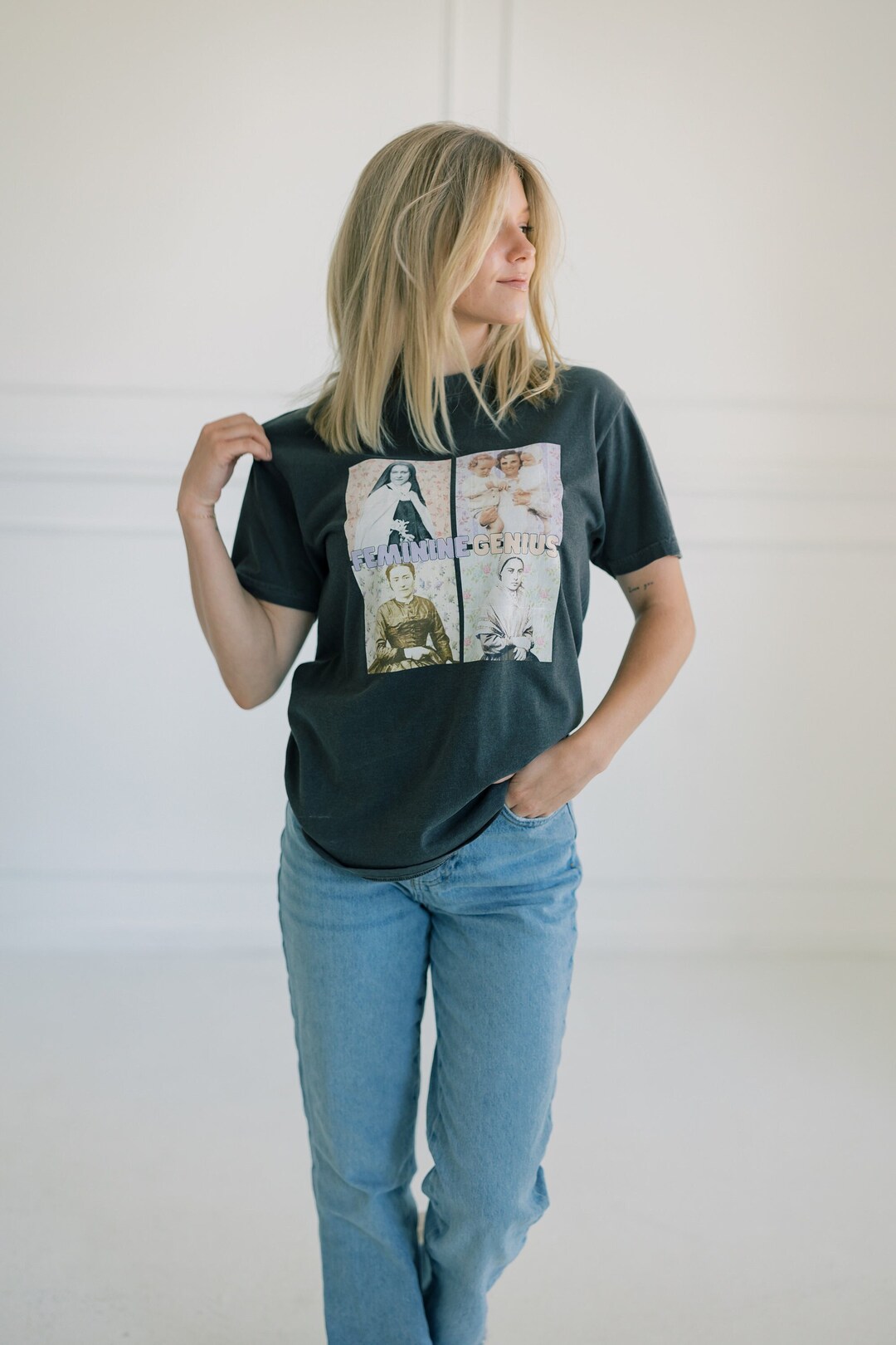 Feminine Genius T-shirt, Catholic Shirt, St. Therese, Catholic Apparel ...