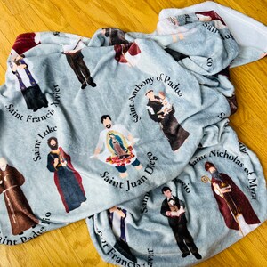 Catholic Saint Blanket, Catholic Blanket, Gifts for Confirmation, Gifts ...