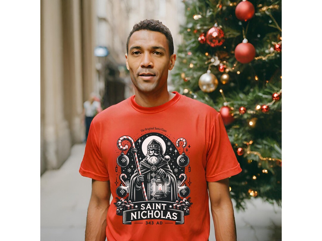 Saint Nicholas Christmas Shirt, Catholic Christmas Shirt, Catholic ...