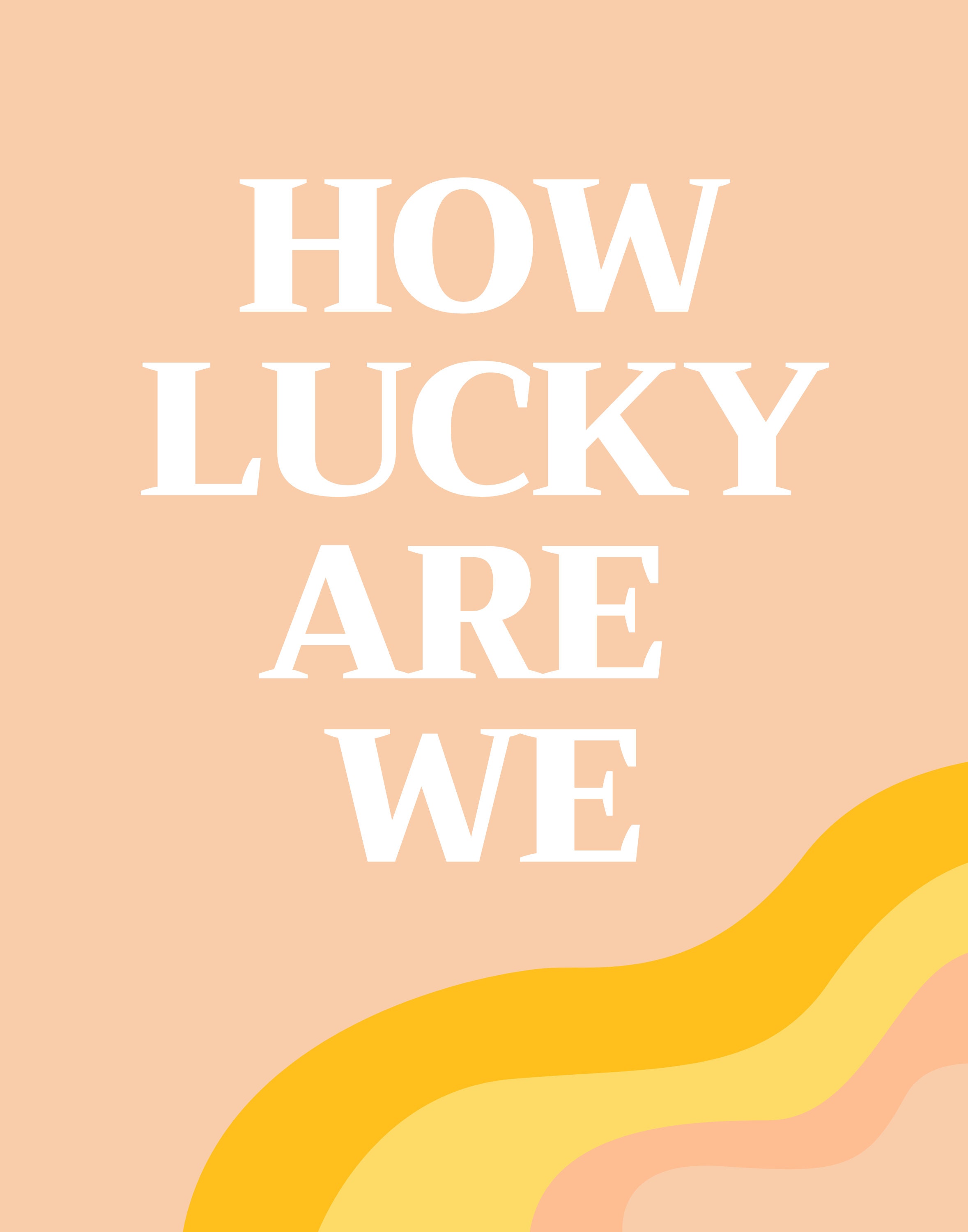 How Lucky Are We Digital Art - Etsy