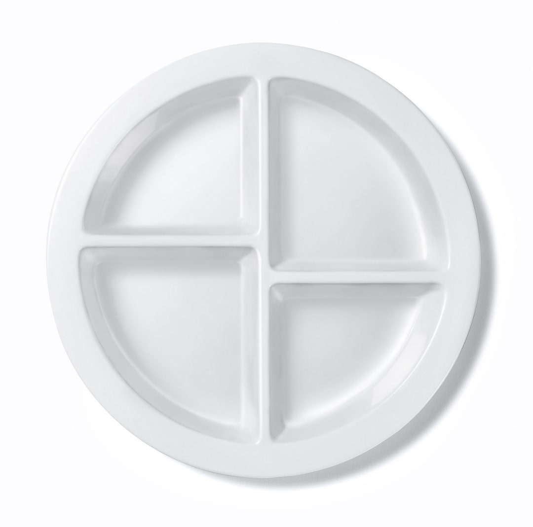 Portion Plate - Adults - Pure White - Etsy